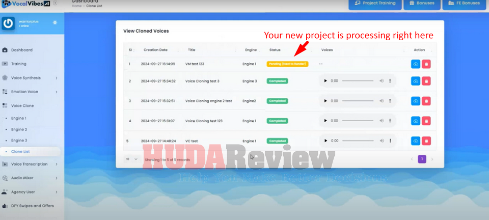 Vocal Vibes AI Review - New Markets with Cloned AI Voices