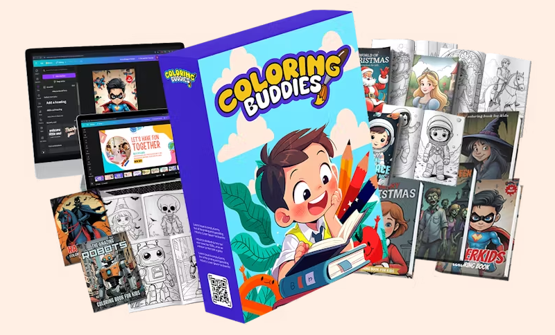 Coloring Buddies Review 2024 & Bonus - It comes with Full PLR!