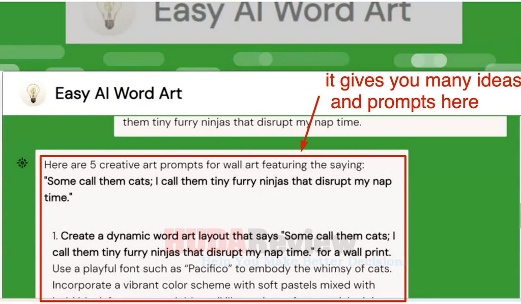 Easy AI Word Art Review - Create & sell stunning Word Art easily