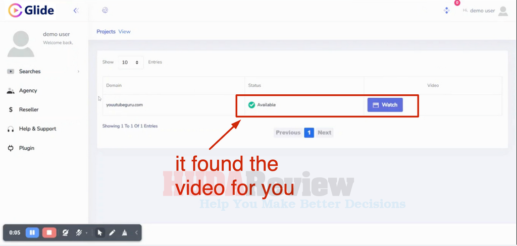 Glide Review - Finds Hidden Links In Viral Videos