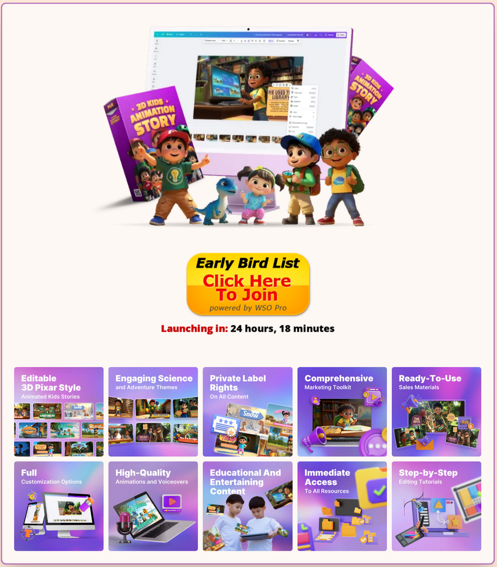 3D Kids Animation Story Review - Create, Customize & Profit