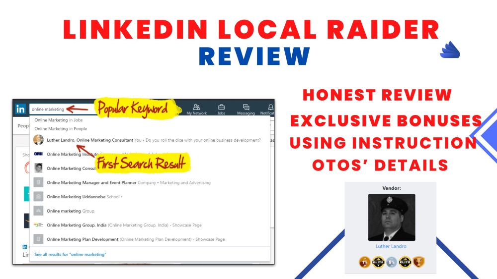 LinkedIn Local Raider Review | Amazing program by Luther Landro
