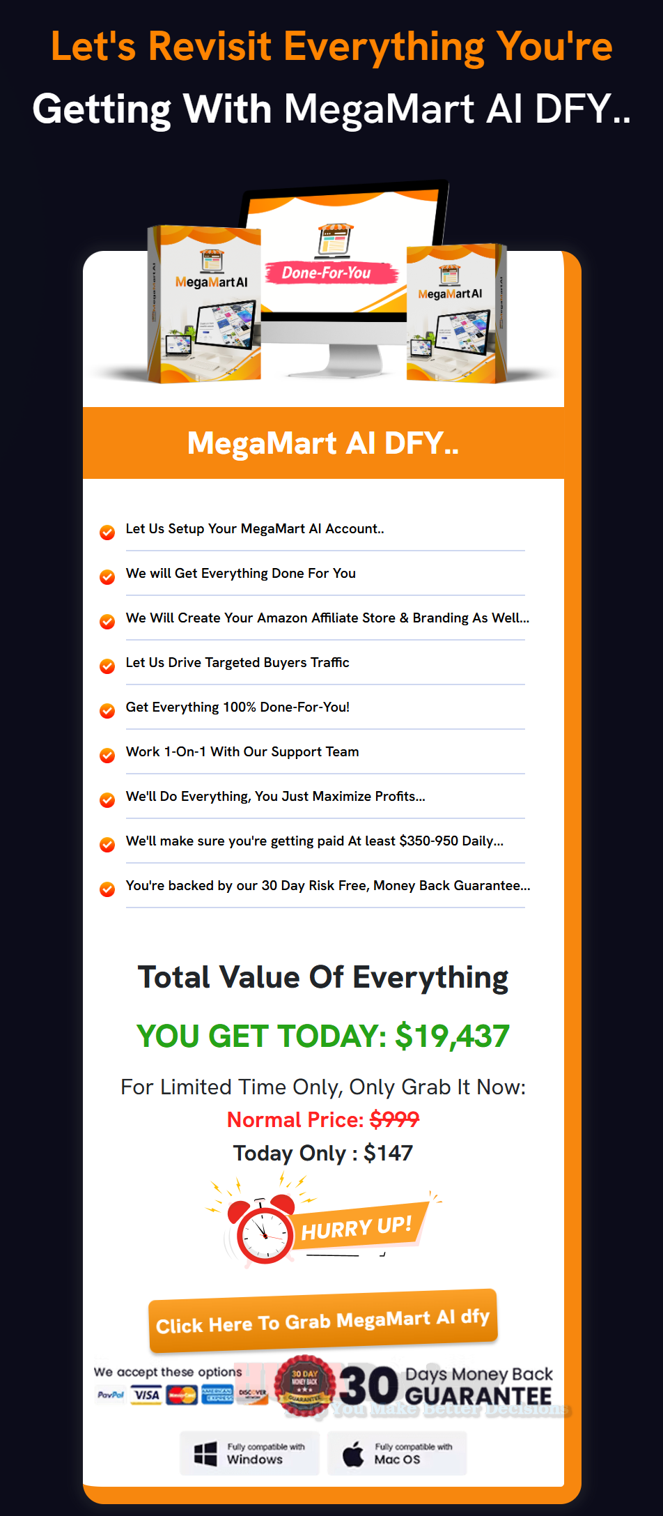 MegaMart AI Review - Don't miss my 30% Off the entire funnel