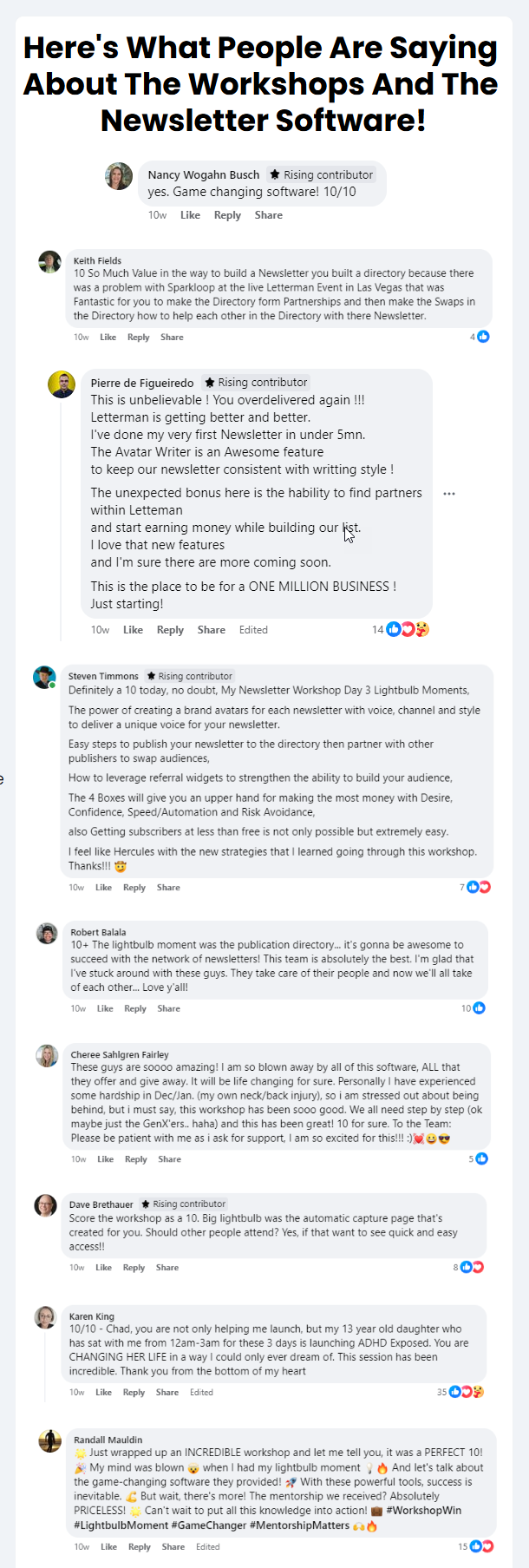 Newsletter Launch Blueprint Workshop Review (for Local)