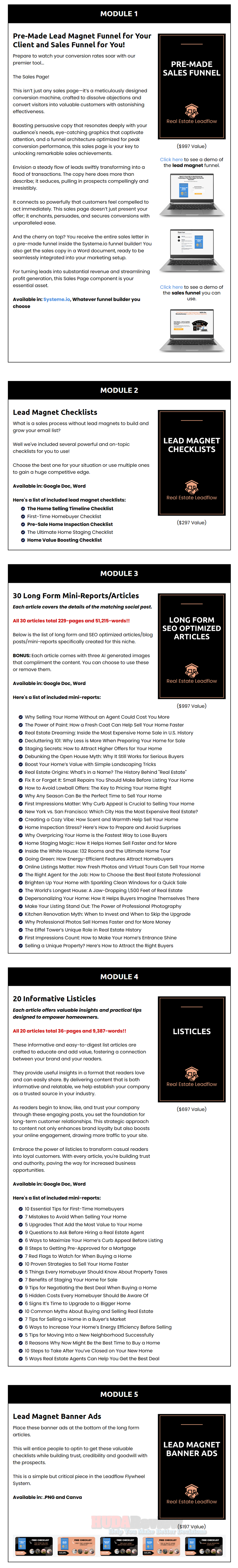 Real Estate Leadflow Flywheel PLR Review | Huge Bonuses