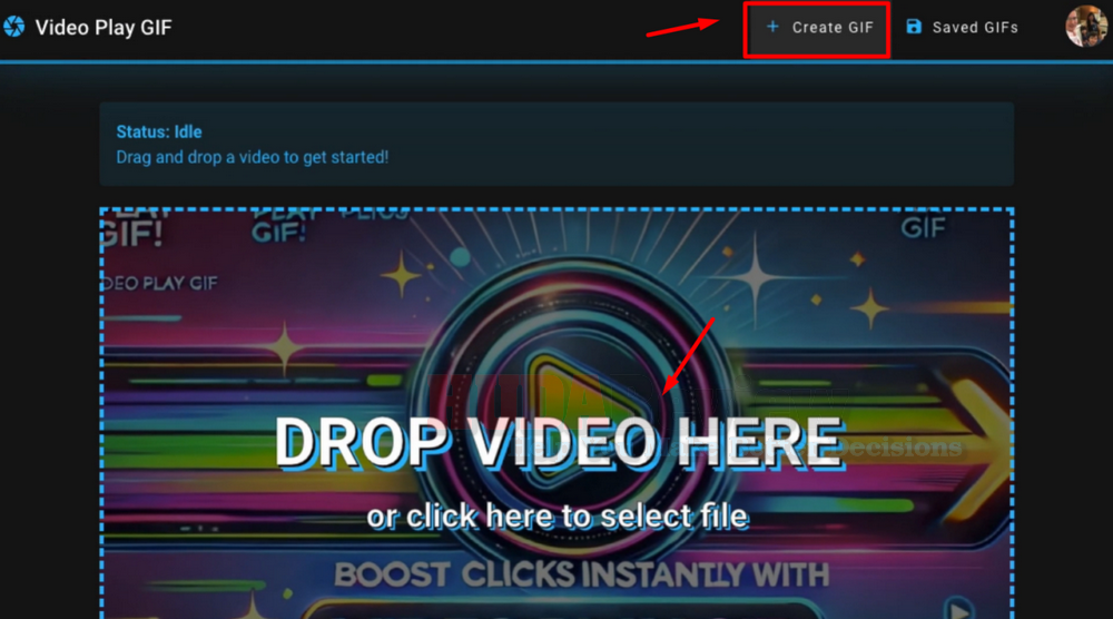 Video Play GIF Review - Create GIFs with a play button overlay