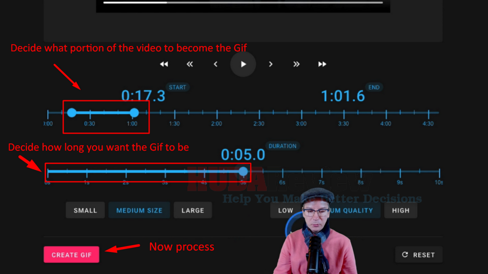 Video Play GIF Review - Create GIFs with a play button overlay