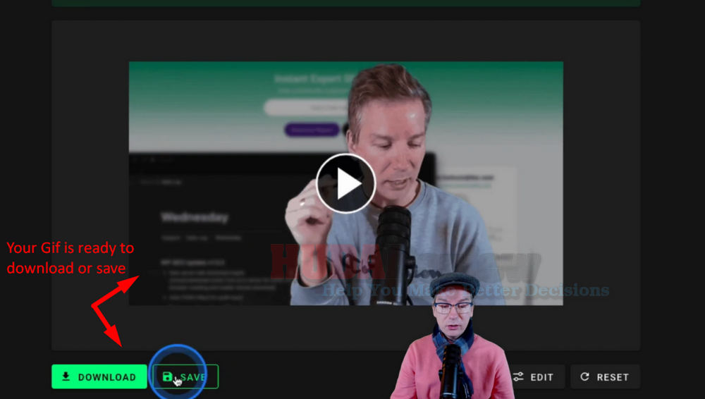 Video Play GIF Review - Create GIFs with a play button overlay