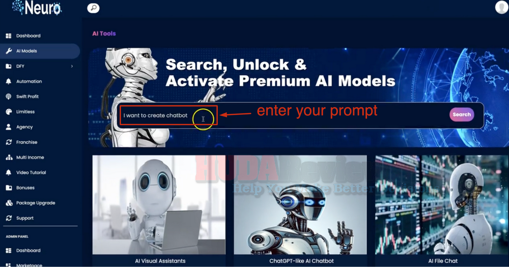 Neuro Review & Bonuses - Unlock 100+ Premium AI Models