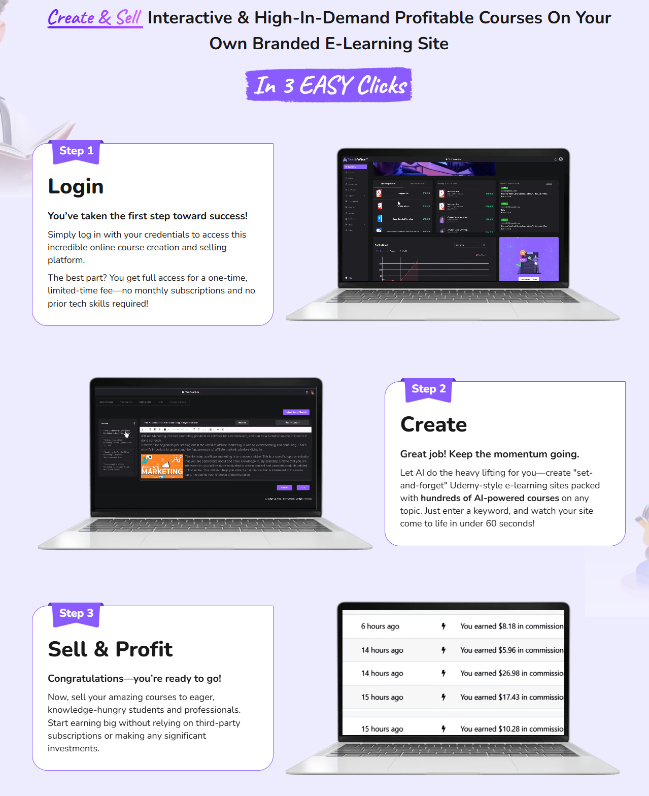 TeachWise AI Review - Create & sell online courses effortlessly