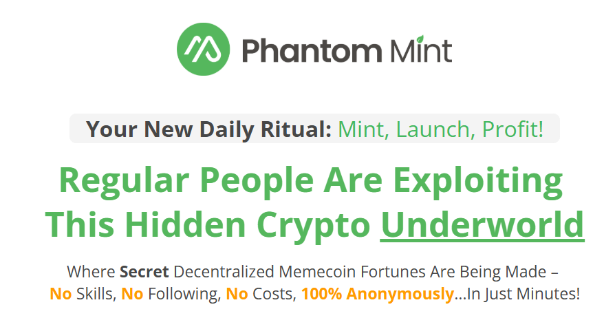 Phantom Mint Review - Unlock a Hidden Crypto Underworld