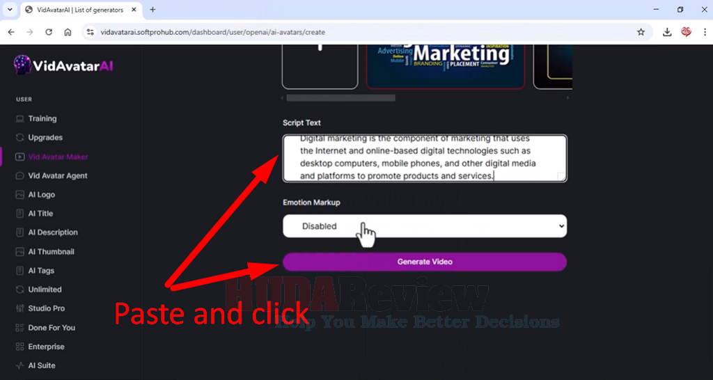 VidAvatar AI Review - Revolutionizing video creation instantly