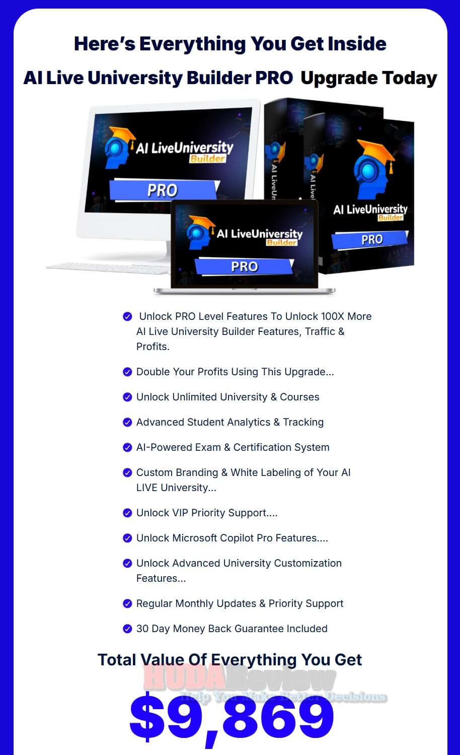 AI Live University Builder Review, Huge Bonuses, 30% Off Code