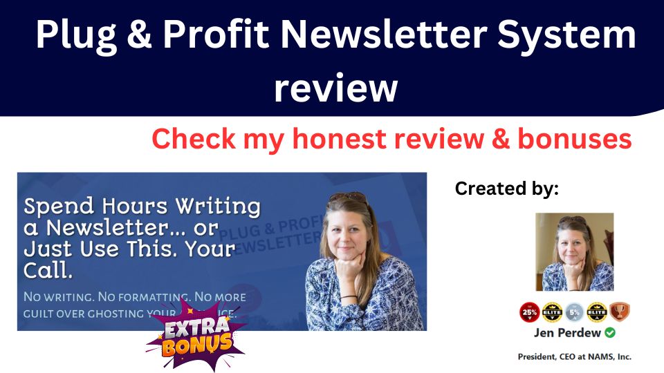 Plug & Profit Newsletter System Review - Don't miss this product!