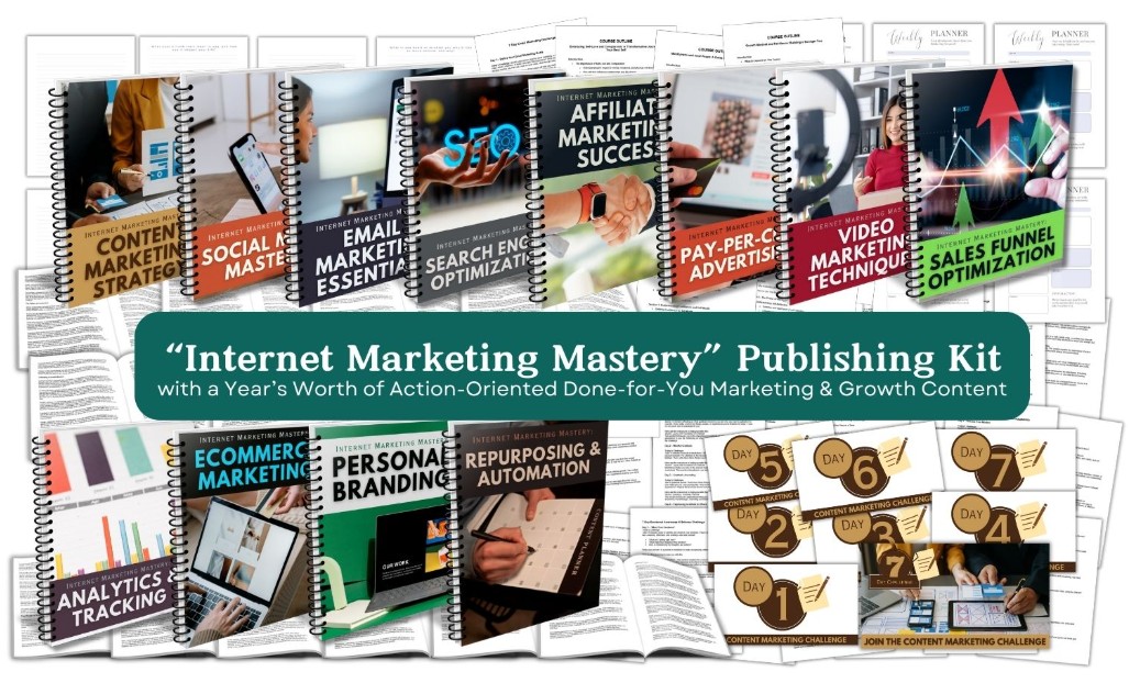 "Internet Marketing Mastery" Publishing Kit Review & Bonuses