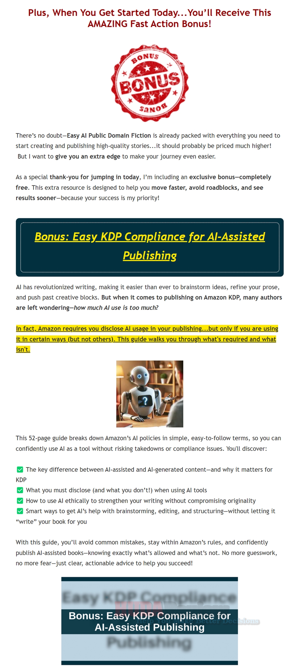 Easy AI Public Domain Fiction Review - Don't miss this product!