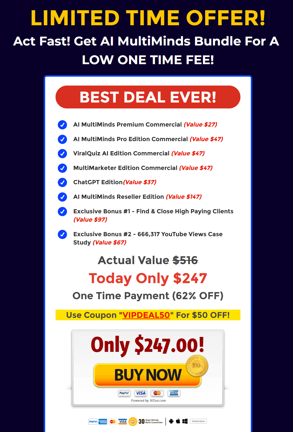 AI MultiMinds Review & Software Demo, Discount, Bonus & Bundle