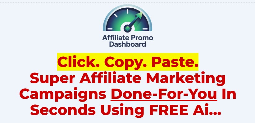 Affiliate Promo Dashboard (Constant Commissions) Review