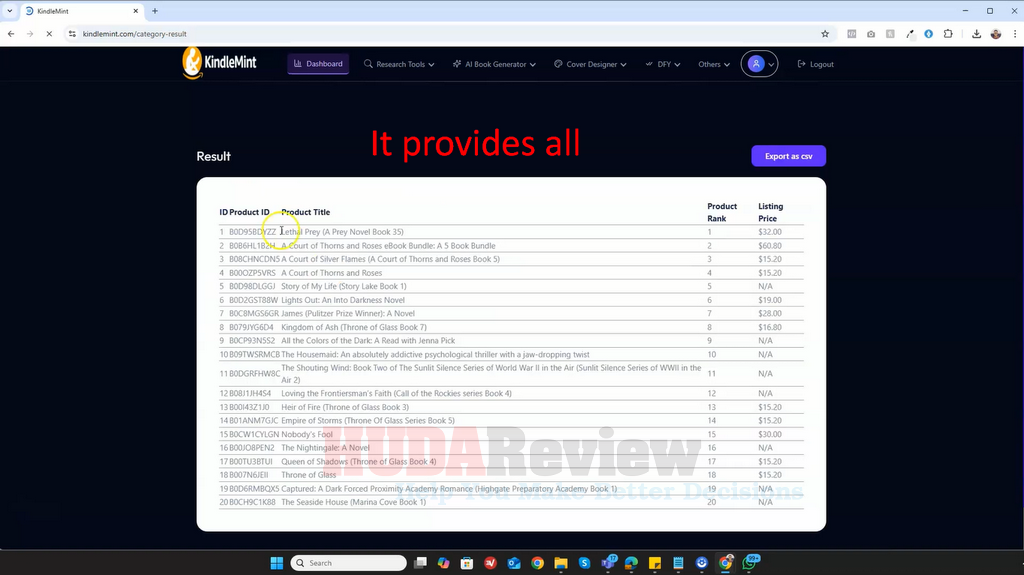 KindleMint Review - Launch your Amazon Best-Seller Easily
