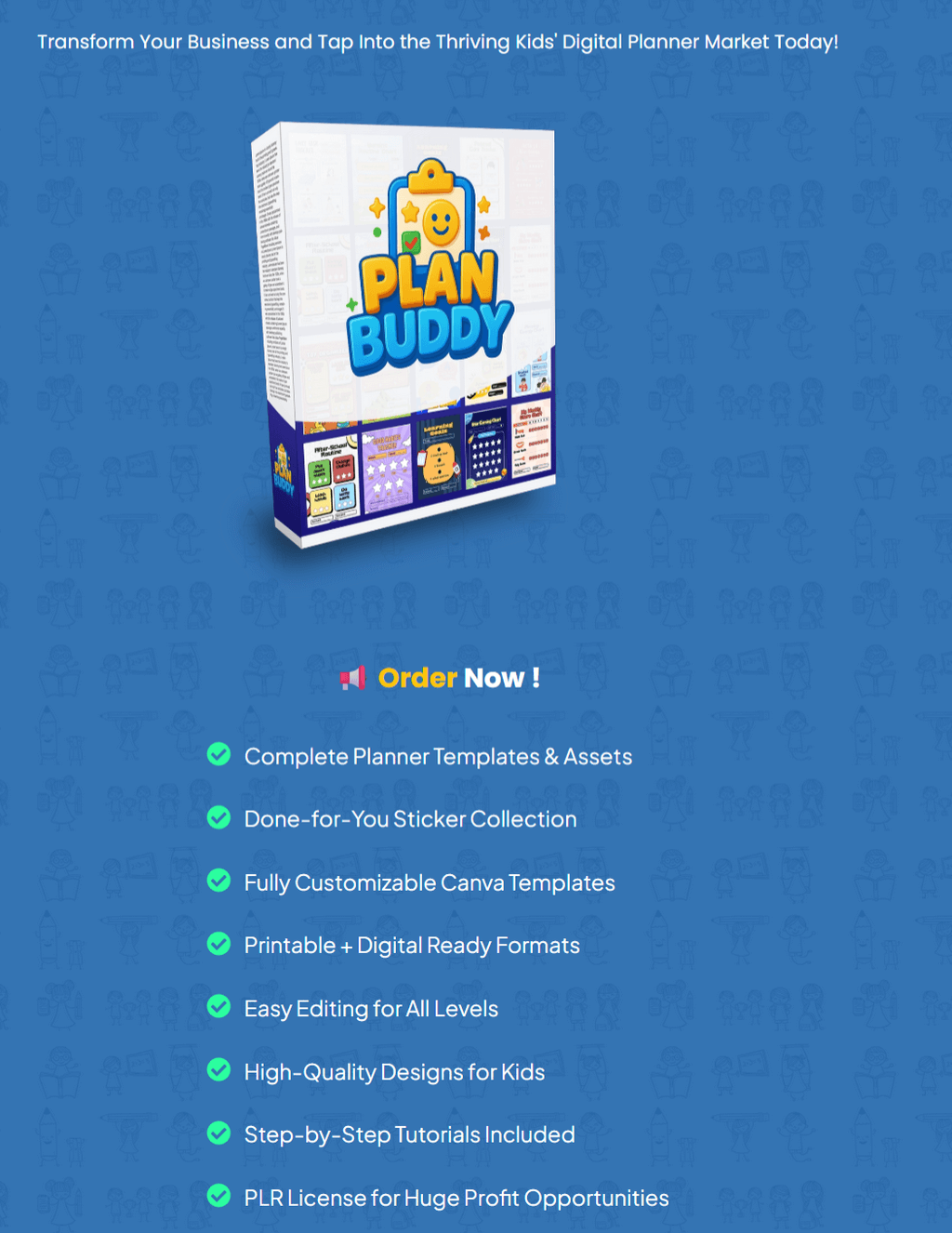 Plan Buddy Review - Instantly Create & Sell Kids Planners