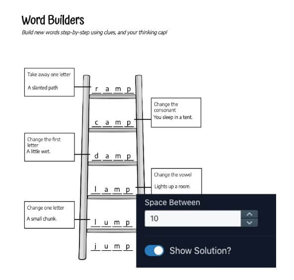 Word Ladder Worksheets Generator Review - Bonuses for KDP!