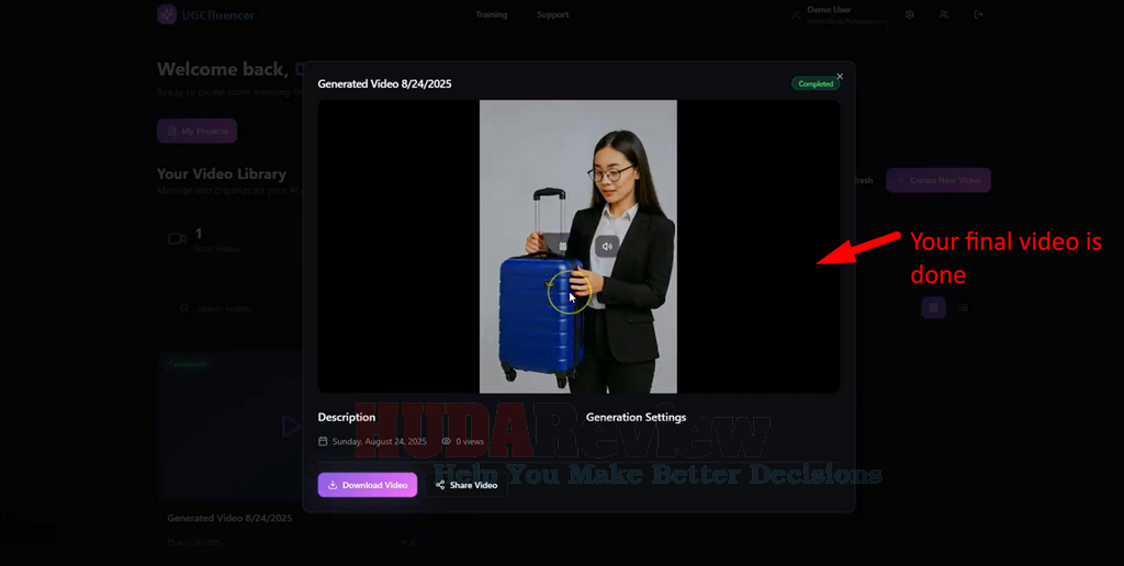 UGCfluencer Review - Turn Text into Realistic UGC Videos