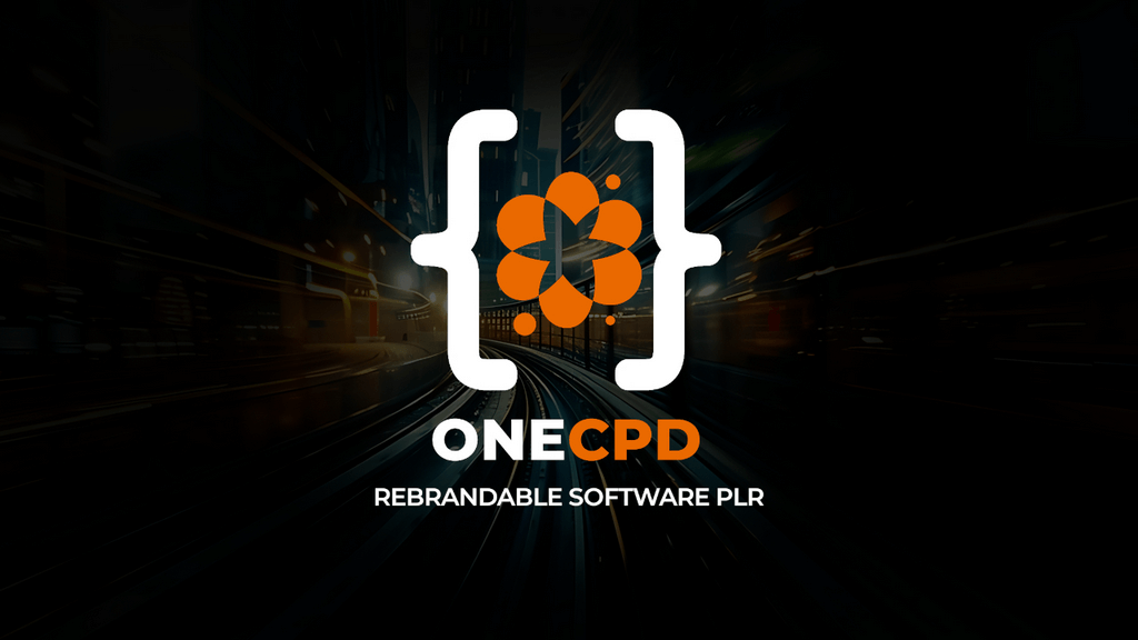 OneCPD Rebrandable Software PLR Review and Bonuses