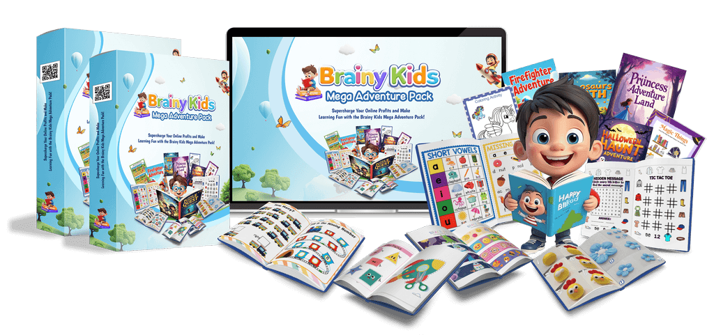 Brainy Kids Mega Adventure Pack with Unrestricted PLR Review
