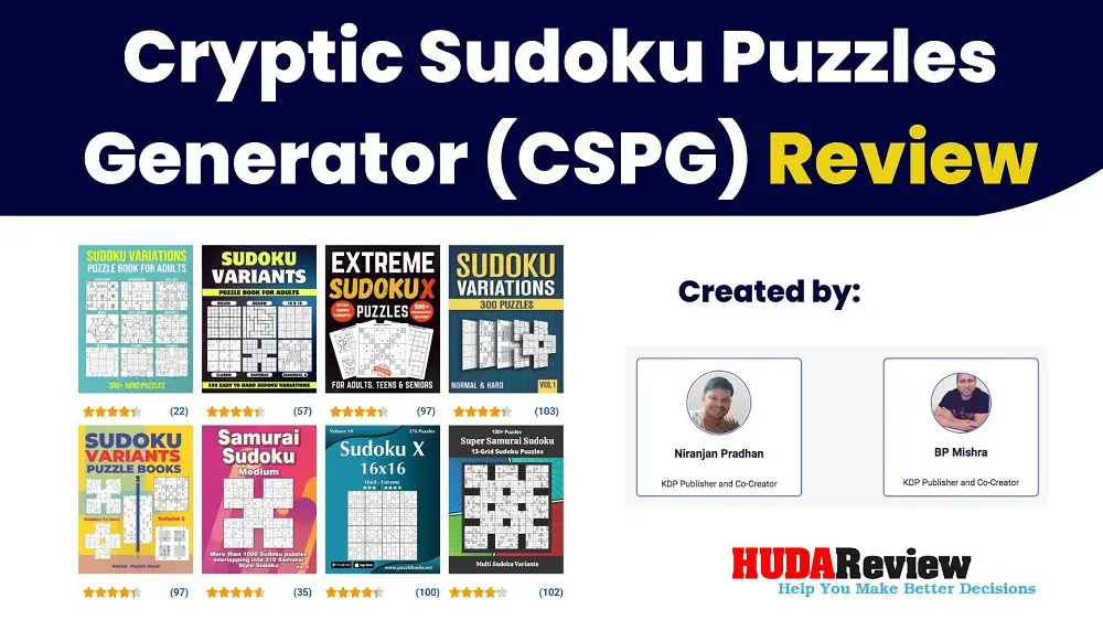 Cryptic Sudoku Puzzles Generator Review - Bonuses for KDP!