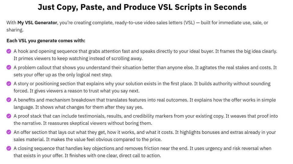 My VSL Generator Review: Content-to-VSL System Breakdown
