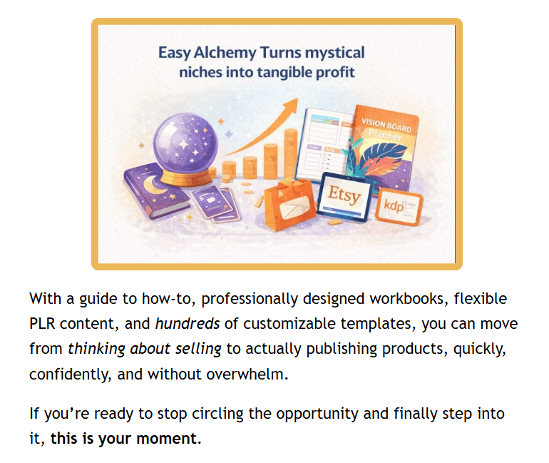 Easy Alchemy Review: Rebrandable Manifestation PLR Kit