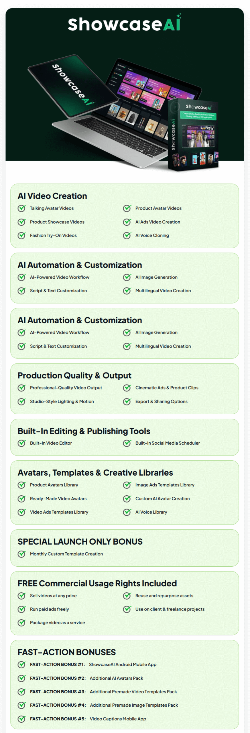 Showcase AI Review & Bonuses: Studio-Quality Videos with AI