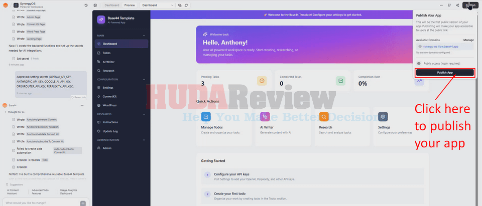 One Prompt Apps Review: Real-Time SaaS App Creation Using AI
